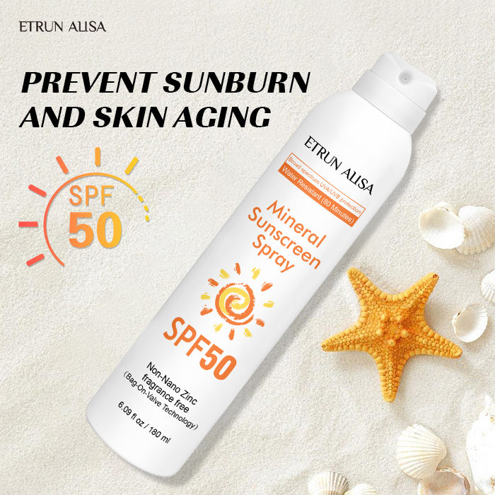 ETRUN ALISA Private Label SPF 50 Sunscreen Spray Cosmetic Sunscreen ...