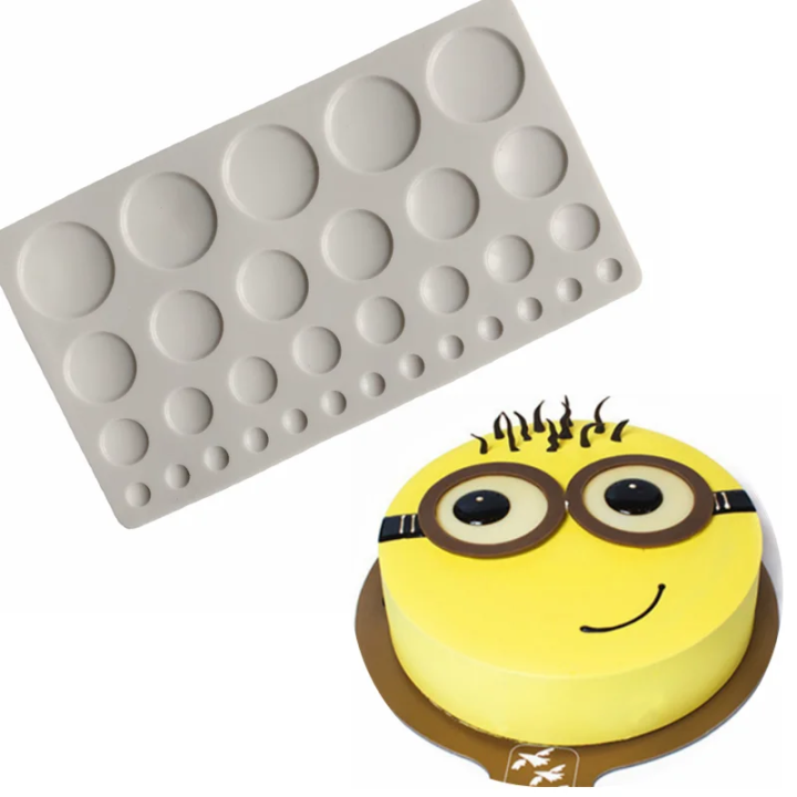 Aouke Kitchen Cake Baking Tools Round Silicone Mold DIY Cake Lace Decoration Pudding Dessert ...