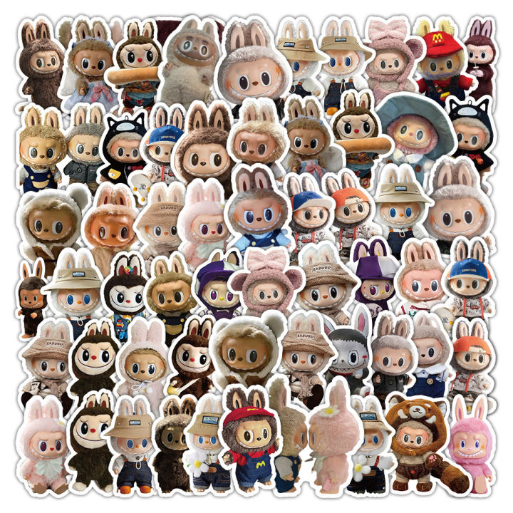 NEW Graffiti Decoration Notes 10/30/60 Pieces Labubu Stickers Cute ...