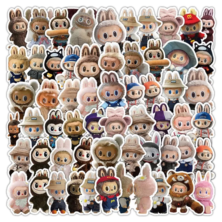 NEW Graffiti Decoration Notes 10/30/60 Pieces Labubu Stickers Cute ...