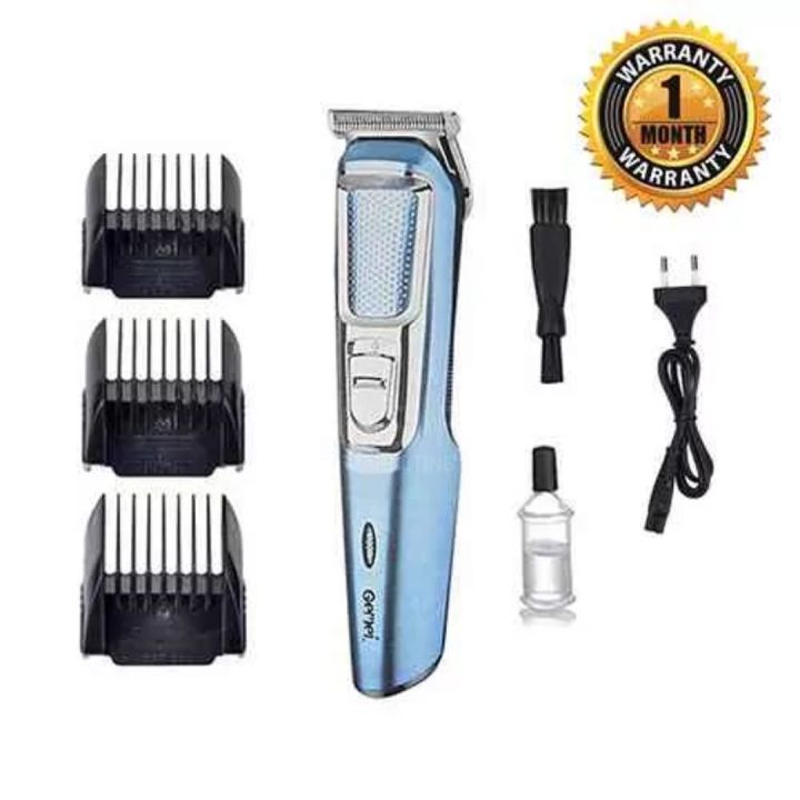 Geemy GM-6077 Hair Beard Trimmer with Clips Rechargeable No. 1 Quality ...