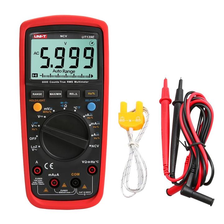 UNI-T UT139E True RMS Multimeters Multi-functional Digital Multimeter ...