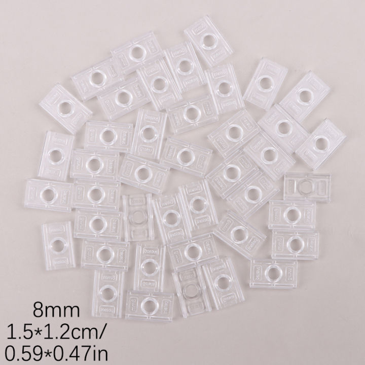 50 Pcs COB SMD Leds Strip 8/10/12mm With Screws Fixing Mounted Clip LED ...