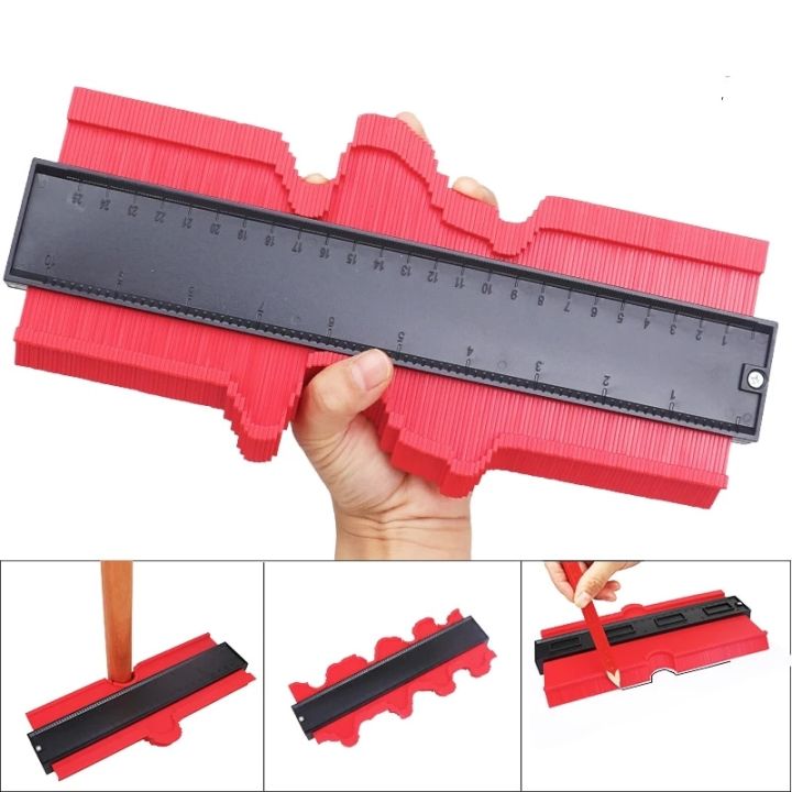 Durable plastic contour copy 12 25cm meter copy gauge copier contour ruler template timber wall contour marking tool accessories Daraz.lk
