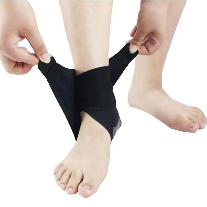 【KuaKe Mall】Left/Right Foot Sports Football Compression Ankle Brace ...