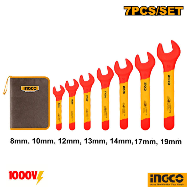 INGCO 7 PCs Insulated Open End Spanners Set | Daraz.lk