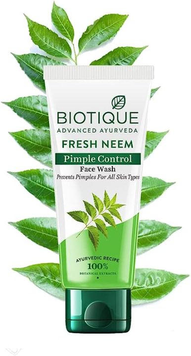 Biotique Bio Neem Purifying Face Wash For All Skin Types, 100ml | Daraz.lk