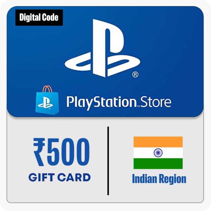 PSN Gift Card 500 INR Sony PlayStation Indian Region Daraz.lk