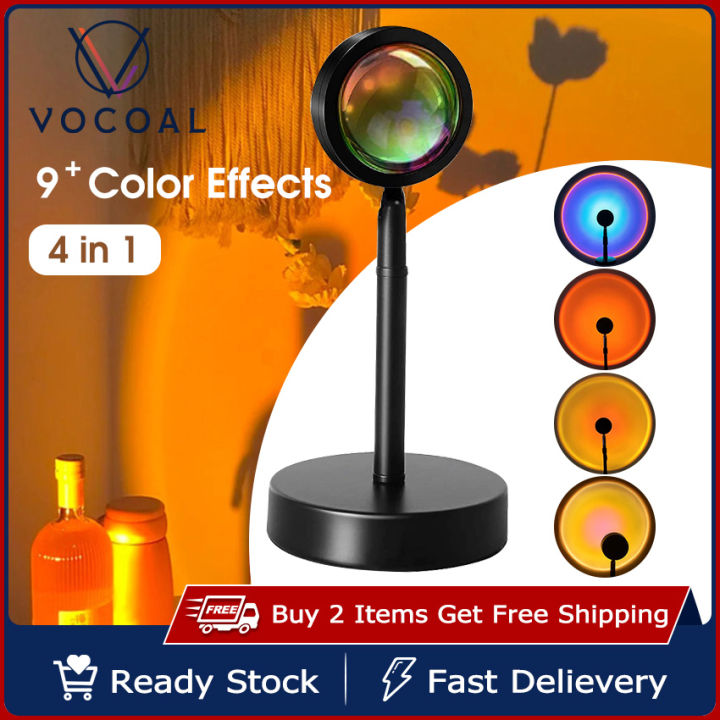 Vocoal Sunset Lamp Projector Rainbow table Lamp Photo Shoot Live ...