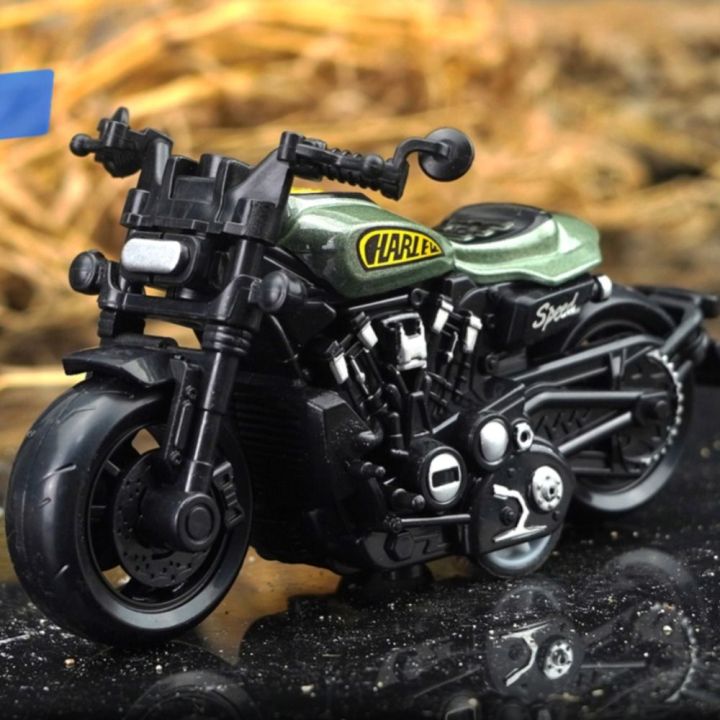 Ornament Toy Miniature Alloy Motorcycle Model Inertia Diecast ...