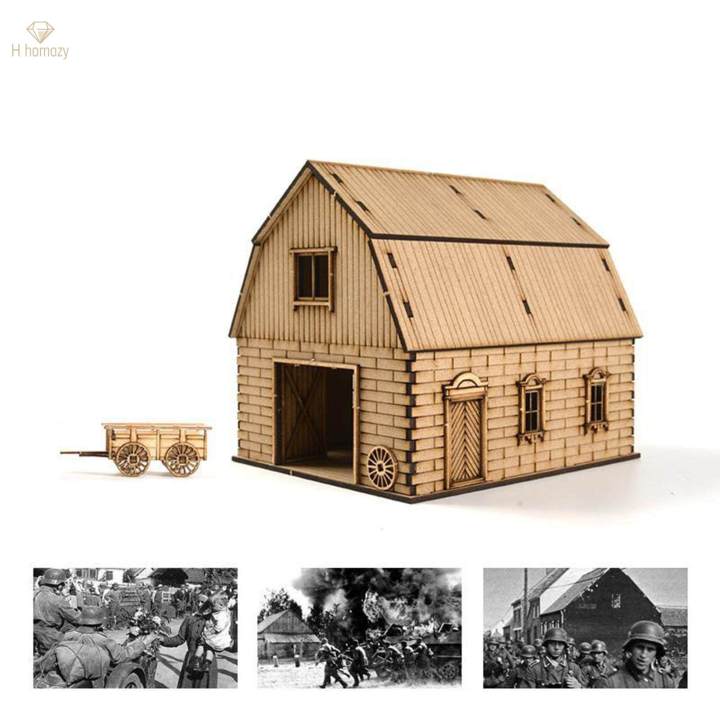 1:72 Building Model Kits, Granary Model, DIY Educational Warehouse ...