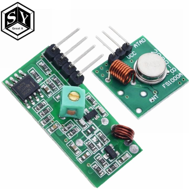 433 Mhz RF Transmitter and Receiver Module Link Kit for ARM/MCU WL DIY ...