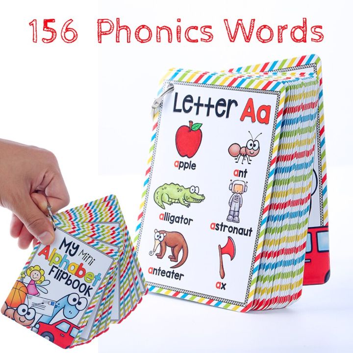 Alphabet 26 Letters Words English Cards Early Development Educational ...