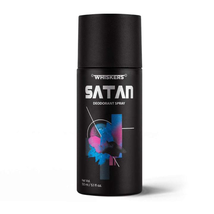 Whiskers Satan Body Deodorant Spray for Men and Women |Perfumed Body ...