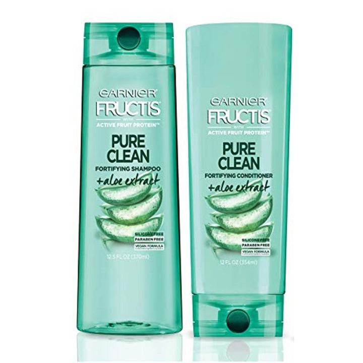 Garniers Hair Care Fructis Pure Clean Shampoo & Conditioner 370Ml Made ...