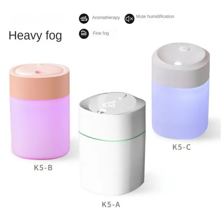 K5 Aromatherapy Humidifier With Led Color Night Lamp Usb Charging 200ml ...
