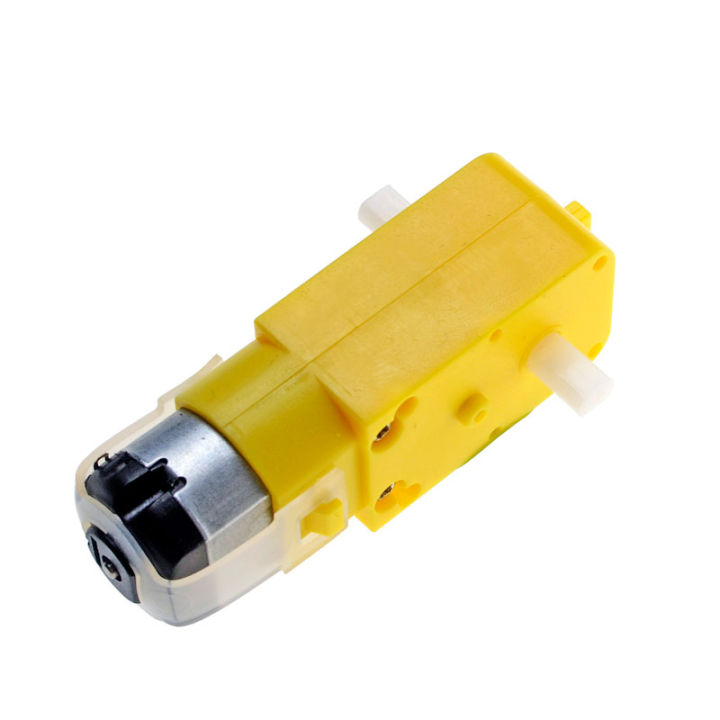 DC 3-6V 200RPM Yellow Double Axis TT Motor Plastic Gear Motor Gearbox ...