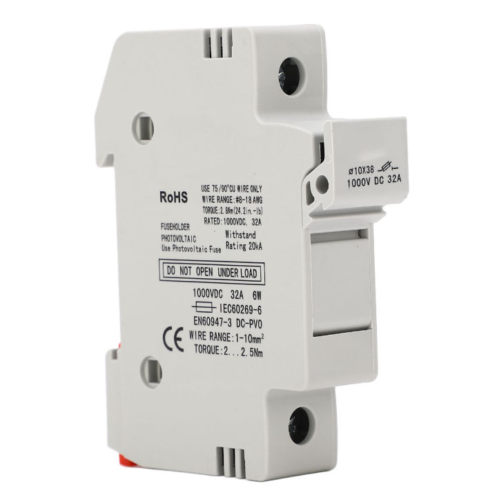 Circuit Breaker 1P 32A 1000V Switch With 10x38mm 15A PV For Protection ...