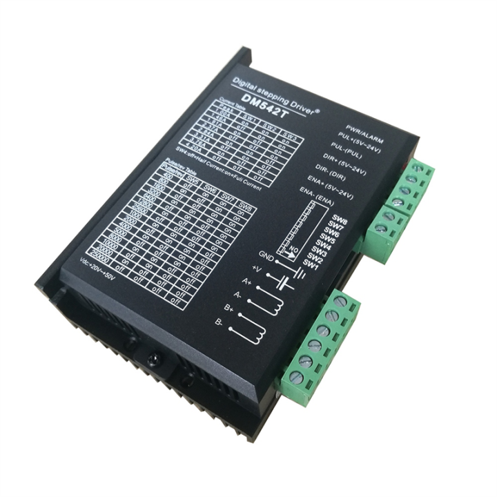 Replacement DM542T CNC Stepper Motor Driver 1.0-4.2A 20-50VDC 1/128 ...