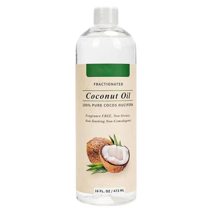 473ml Raw Organic Coconut Oil Sooth Dry Skin Fade Stretch Marks Massage ...
