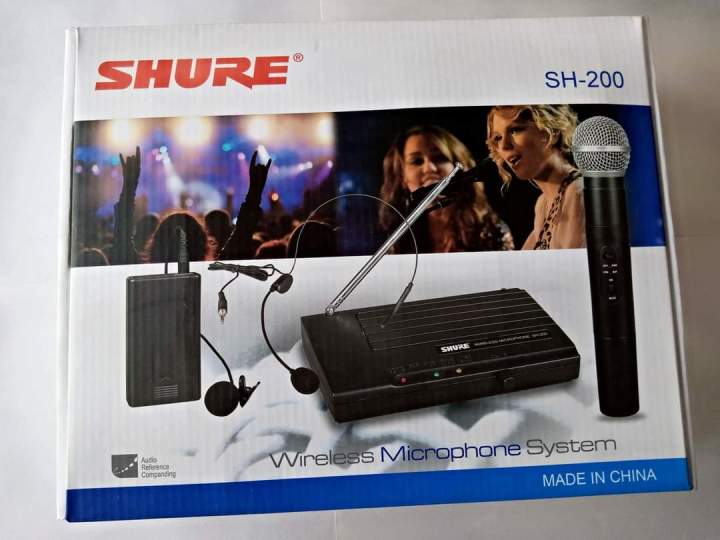 SHURE VHF Wireless Microphone System SH-200 | Daraz.lk