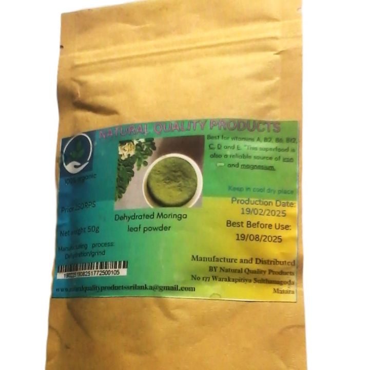 Organic moringa leaf powder 50g | Daraz.lk