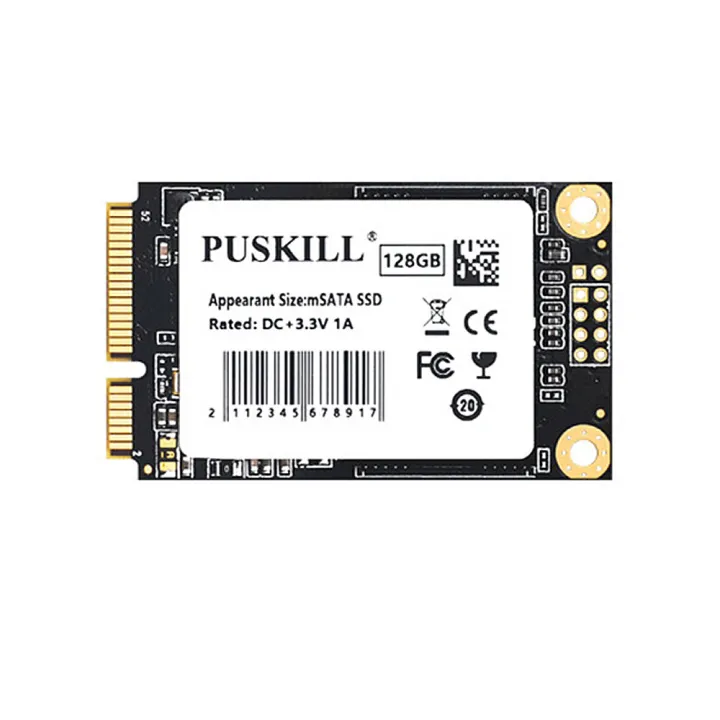PUSKILL MSATA Solid State Drives 128GB/256GB/512GB 520MB/s Plating Hard ...