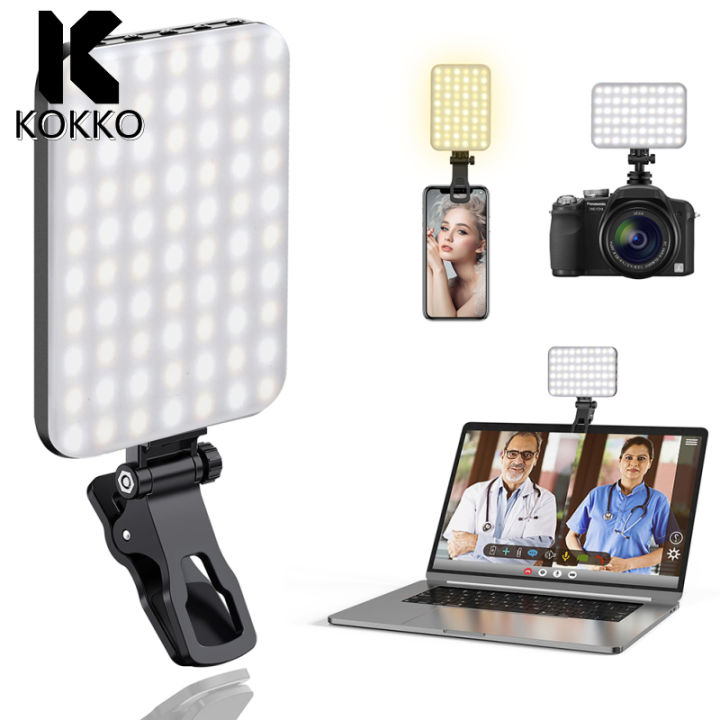 KOKKO Selfie Light Video Conference Light Portable LED Light Adjusted 3 ...