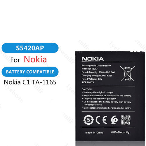 Nokia C1 Battery S5420AP 3.8V 2500mAh | Daraz.lk