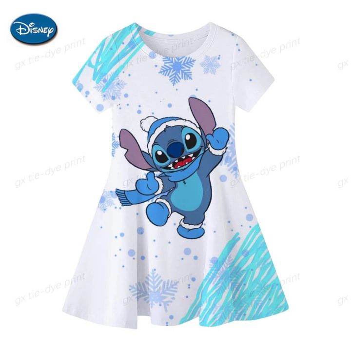 Cartoon 3D Printing Cosplay One Piece Frocks Costumes Stitch New Kids ...