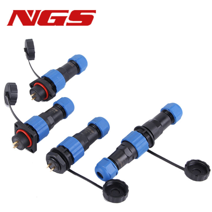 【New design】SP16 IP68 Waterproof Connector 2 3 4 5 6 Pin SP Wire Cable ...
