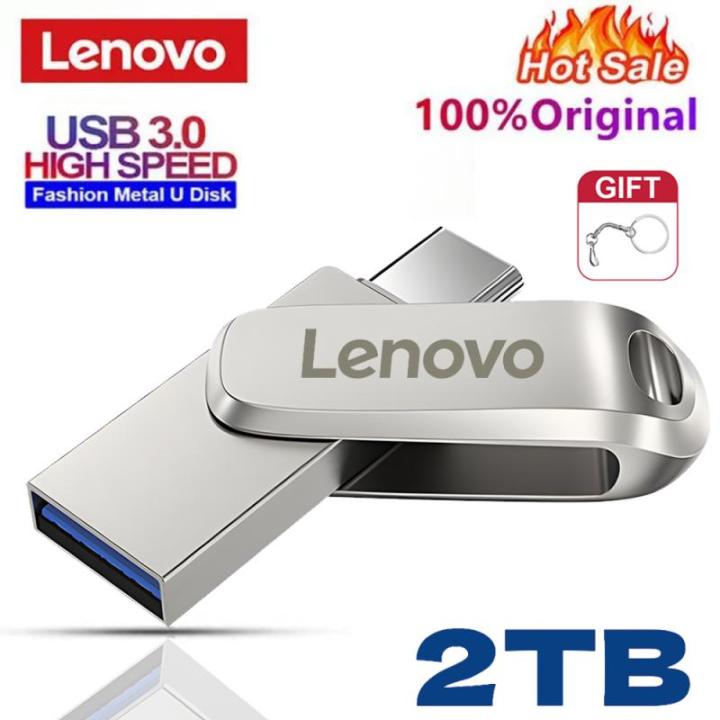 Upgraded Lenovo 2TB Pen Drive Metal USB 3.0 High Speed External Memory ...