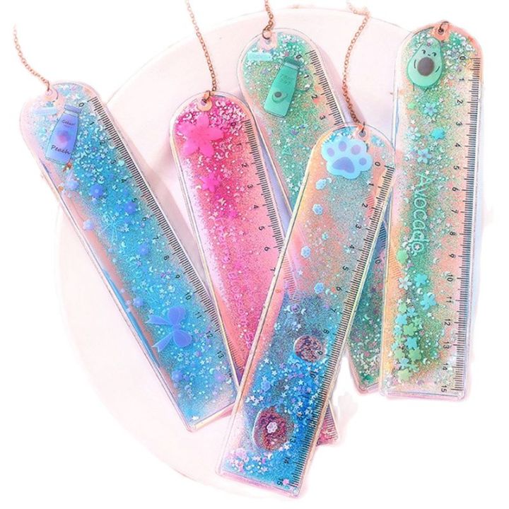 Cute Cartoon Built-in Quicksand Ruler Multifunctional Student ...
