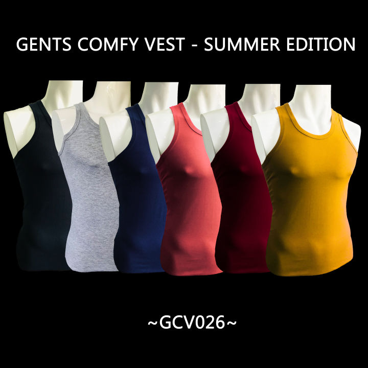 Gents Comfy Vest - SUMMER EDITION Workout Gym / Wear Cotton Tank Top ...