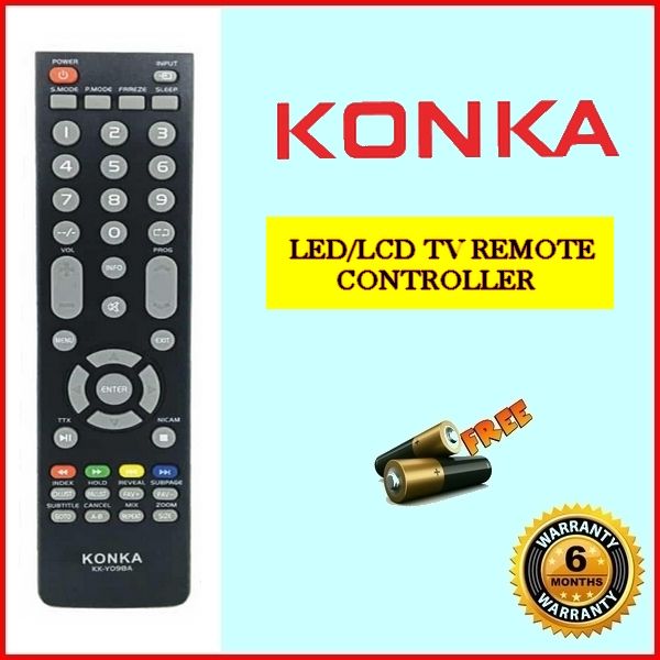Konka Led/Lcd Tv Remote Controller Kk-Yo9Ba & Free Batteries | Daraz.lk