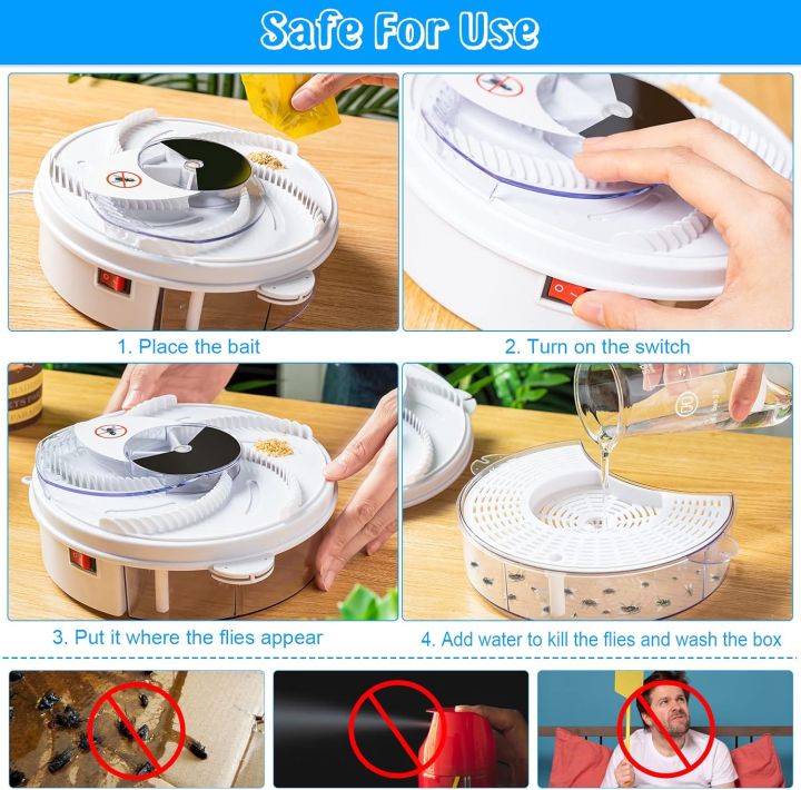 Mosquitoes Flytrap Catcher House Fly Trap Electronic Fly Catcher SMT ...