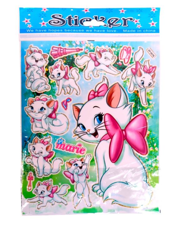 Book Sticker Cards Cartoon Design School Book Stickers Cards for Kids ...