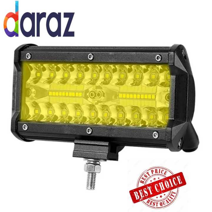 YELLOW LED Strip lamp 7 Inch Fog light , Work Light Off-road Lights ...