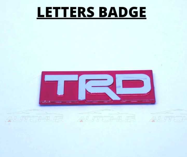 TRD Badge Emblem for Toyota Cars | Daraz.lk