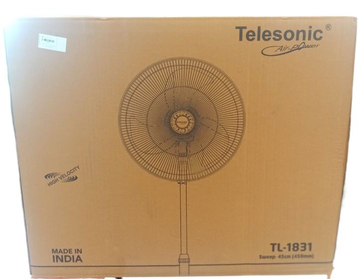 TELESONIC STAND FAN TL 1831 BLACK | Daraz.lk