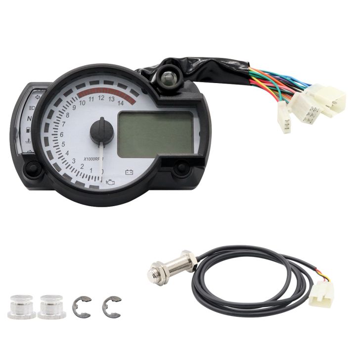 (GGBR) Motorcycle Speedometer 7 Colors LCD Digital Odometer for RX2N ...