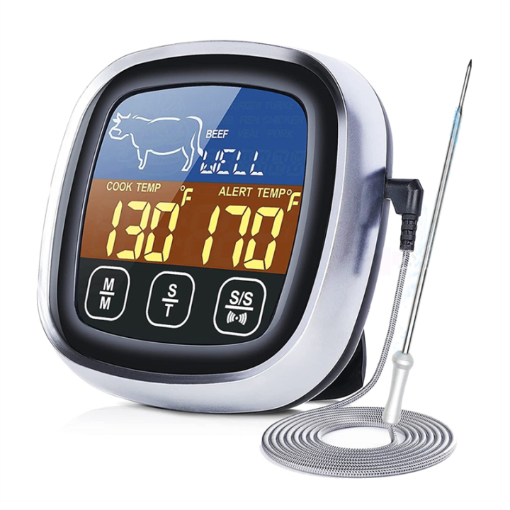 Digital Kitchen Thermometer Oven Cooking Thermometer Outdoor BBQ ...