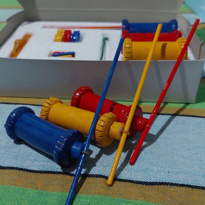 Toy Spool Tank - Wooden Spool Tractor | Daraz.lk