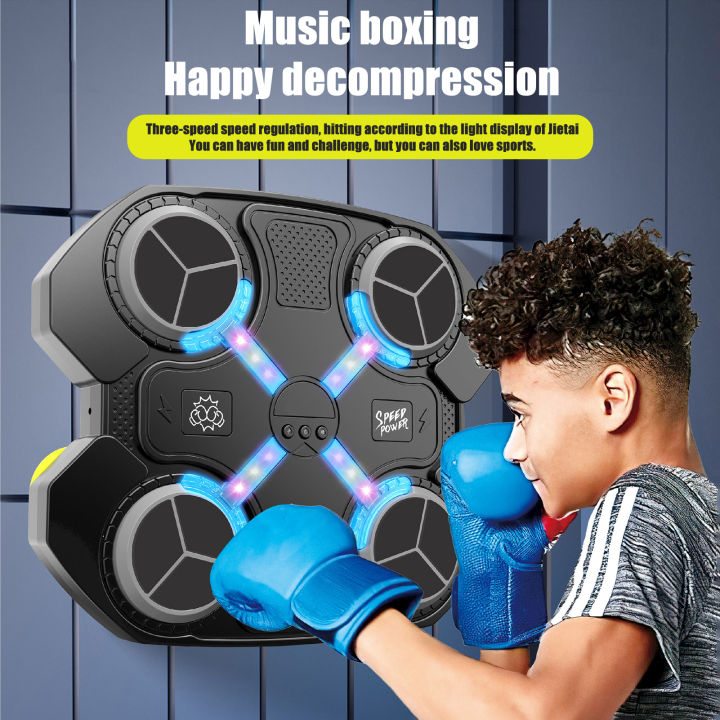 Professional Boxing Trainer Smart Led Boxing Training Pad with Gloves ...