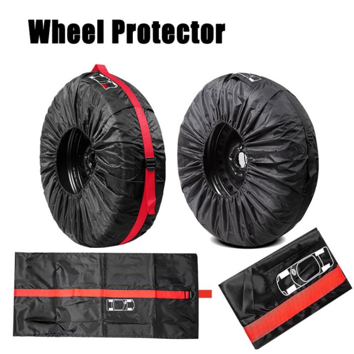 Universal Car Spare Tire Cover Case Polyester Vehicle Wheel Protector ...