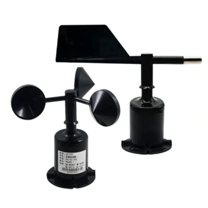 30M/S Black Wind Speed Direction Sensor Weather Station Outdoor 3 Cup ...