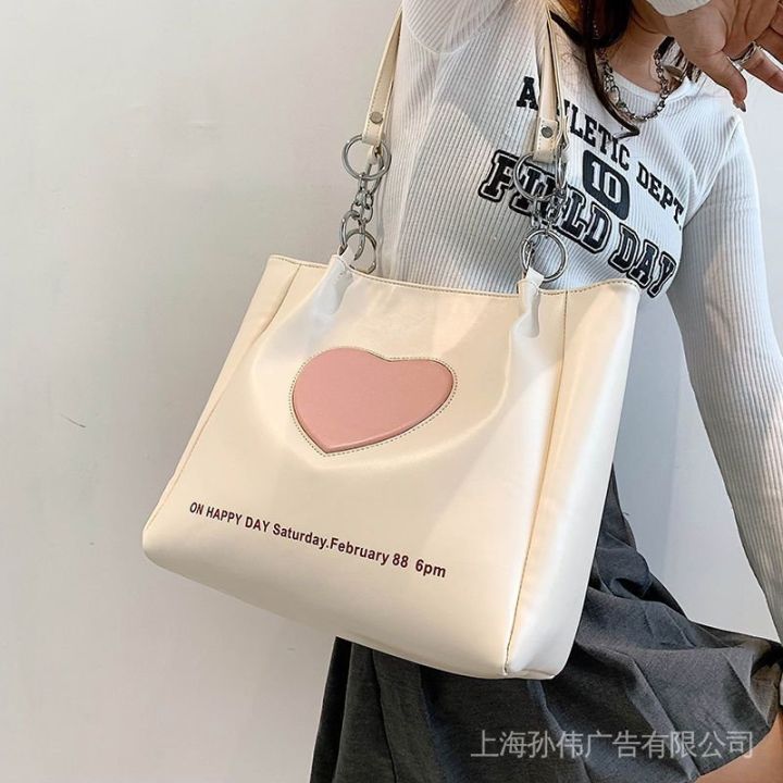 Student Bag Tote Bag Class Bag 2024 New South Korea Girl Main Tang All ...