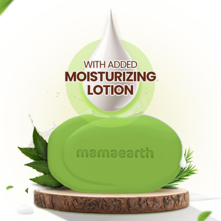 Mamaearth Neem Moisturizing Lotion Soap with Neem & Tea Tree for Skin ...