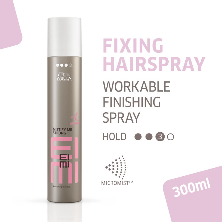 WELLA Professionals EIMI Mistify Me Strong Fast Drying Hair Spray | 300 ...