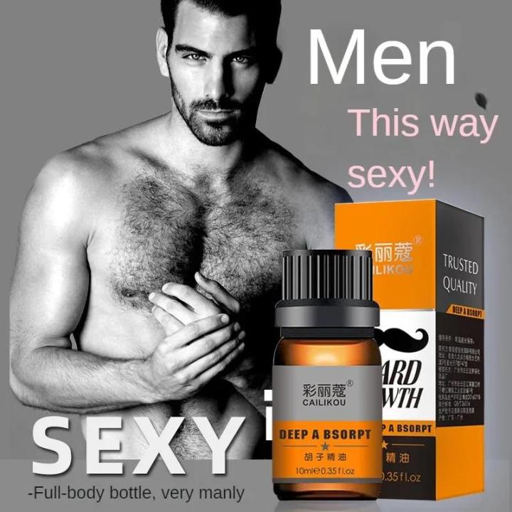 Natural Men Beard Oil for Beard Axillary and Chest Hair Growth Fast ...
